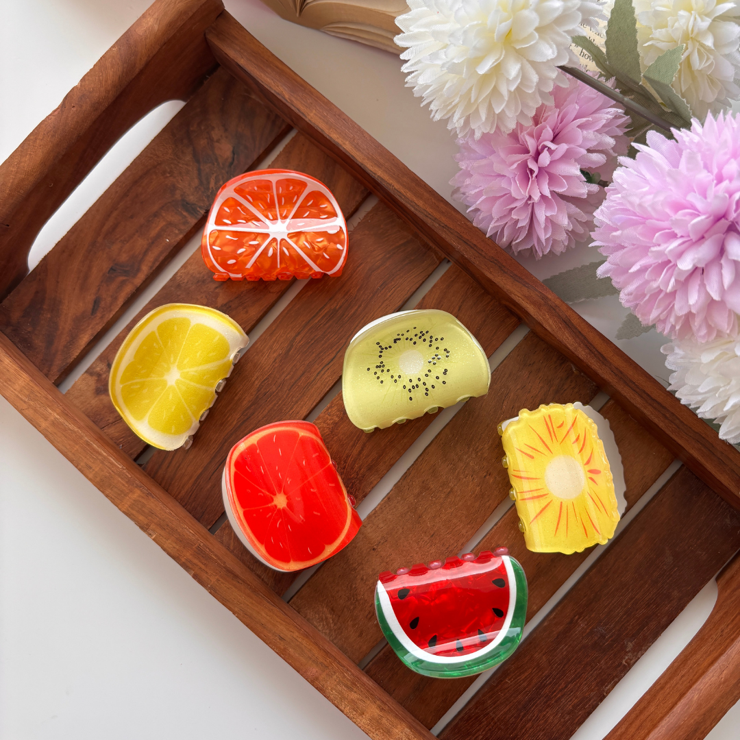 Fruit Slice Hair Claw - Medium – Hairbounce.in