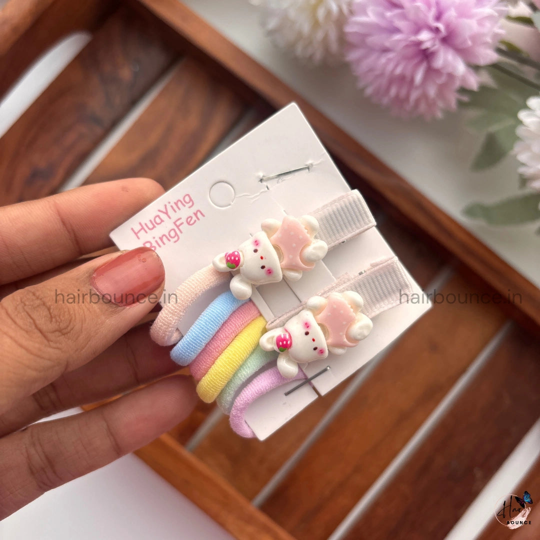 Cute Strawberry & Animal Rubber Bands – Hairbounce.in